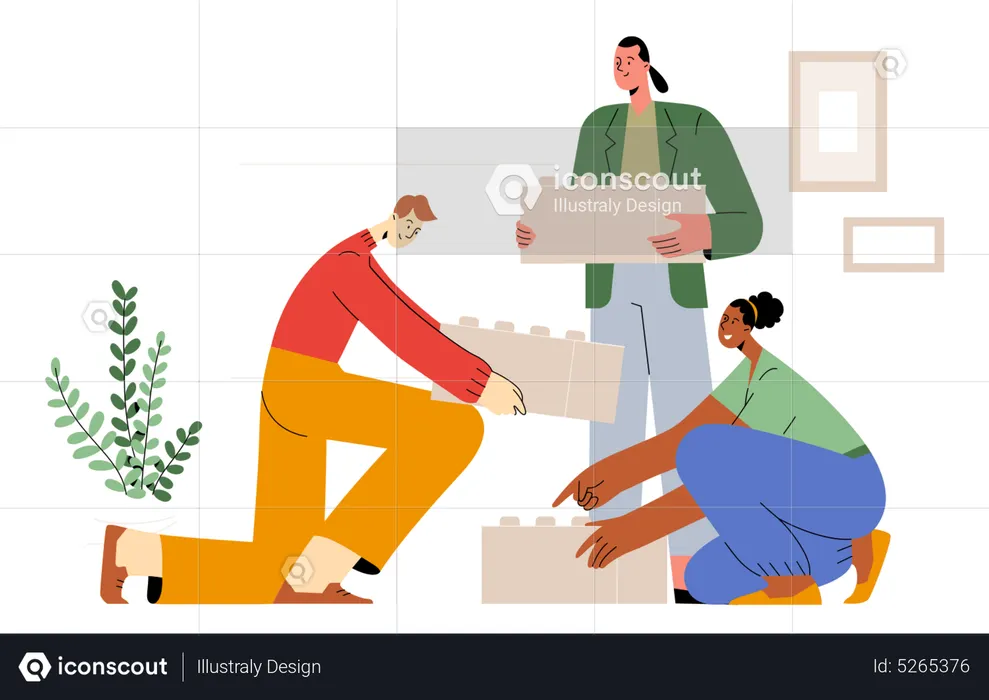 Best Team building trust Illustration download in PNG & Vector format Best Team building trust Illustration download in PNG & Vector format