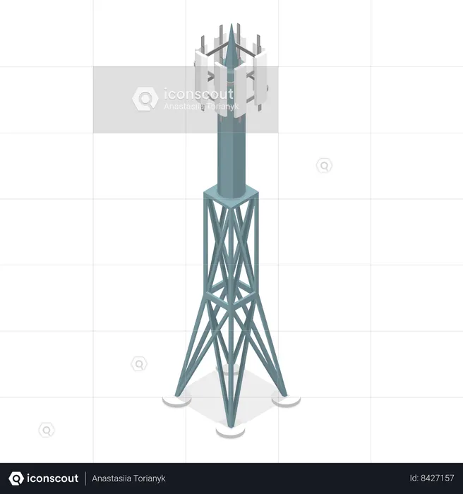 Telecom Tower Illustration - Free Download Miscellaneous Illustrations | IconScout