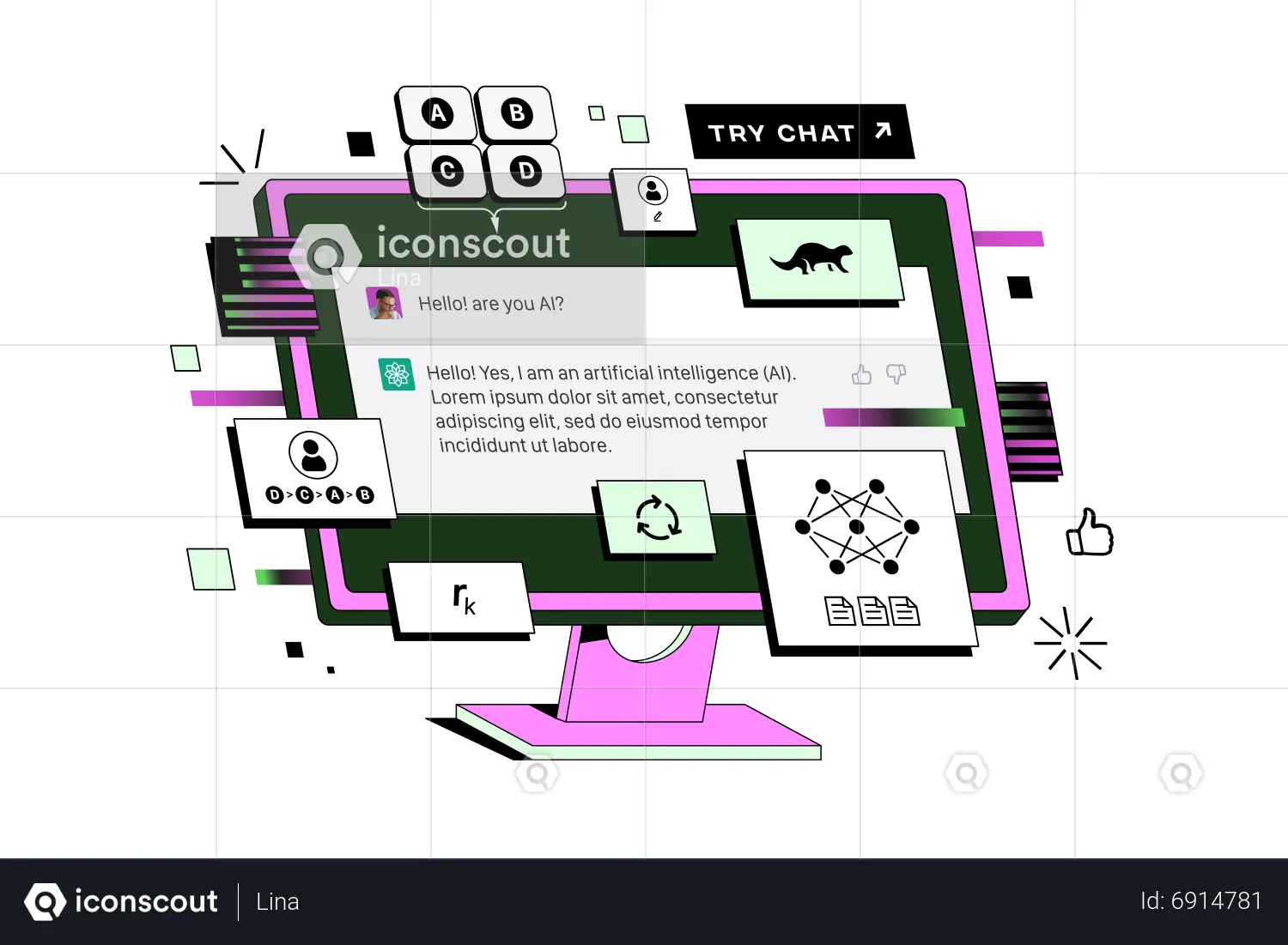 Best The Chatbot is displayed on the computer Neural Network Generates ... Best The Chatbot is displayed on the computer Neural Network Generates ...