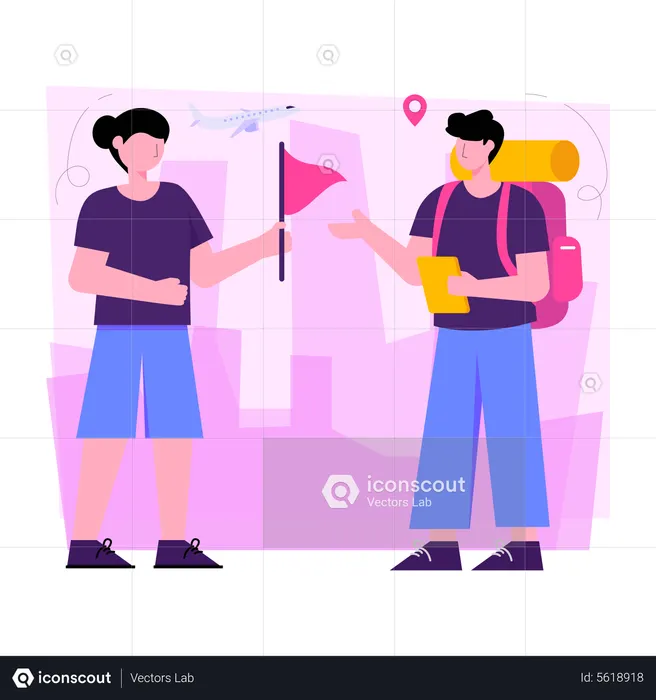 Best Tour Guide Illustration download in PNG & Vector format Best Tour Guide Illustration download in PNG & Vector format