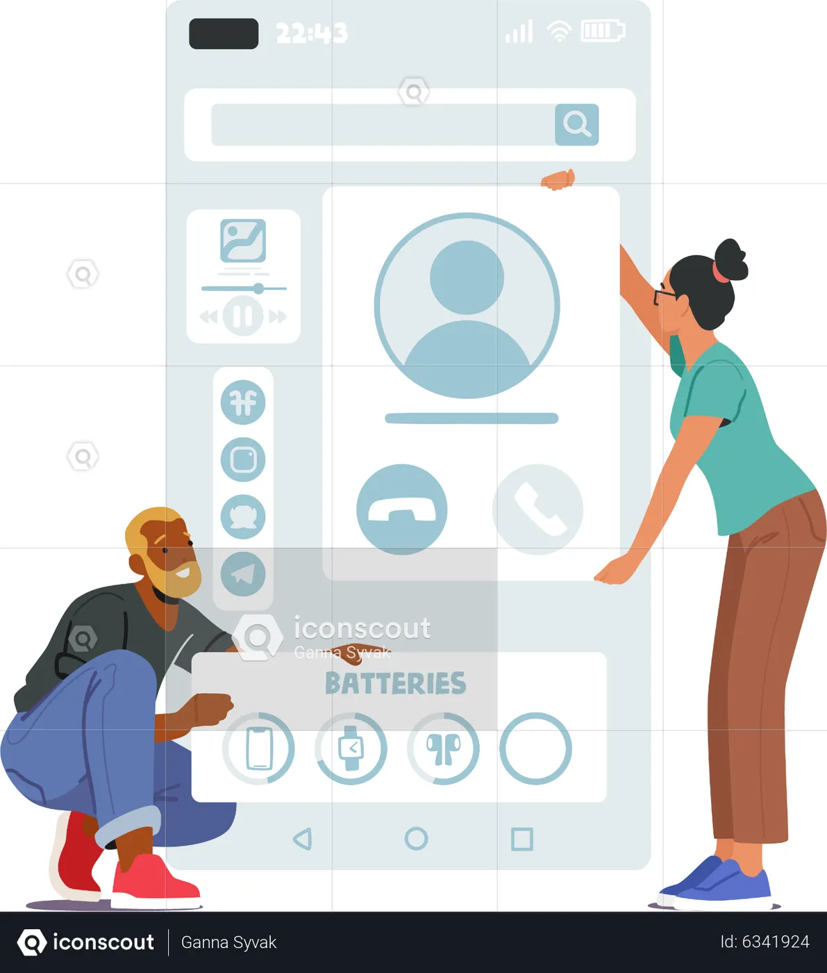 Best Ux Ui designer create mobile application Illustration download in ... Best Ux Ui designer create mobile application Illustration download in ...