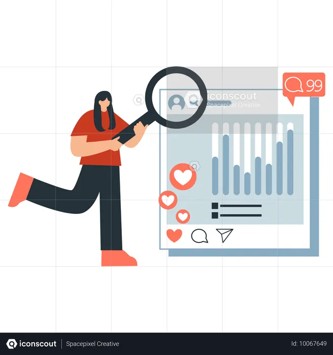 Visualizing Social Media Metrics In Meeting Illustration - Free ... Visualizing Social Media Metrics In Meeting Illustration - Free ...