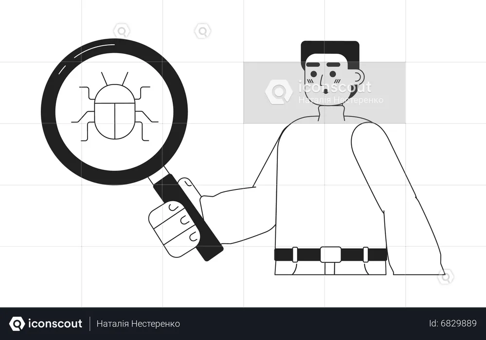 Best Web developer solving bug Illustration download in PNG & Vector format Best Web developer solving bug Illustration download in PNG & Vector format