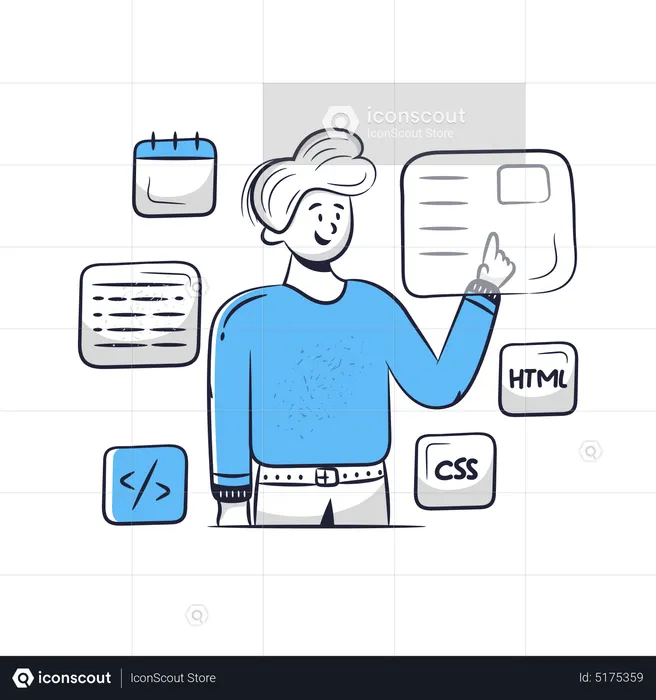 Web Development Illustration - Free Download Design & Development ...