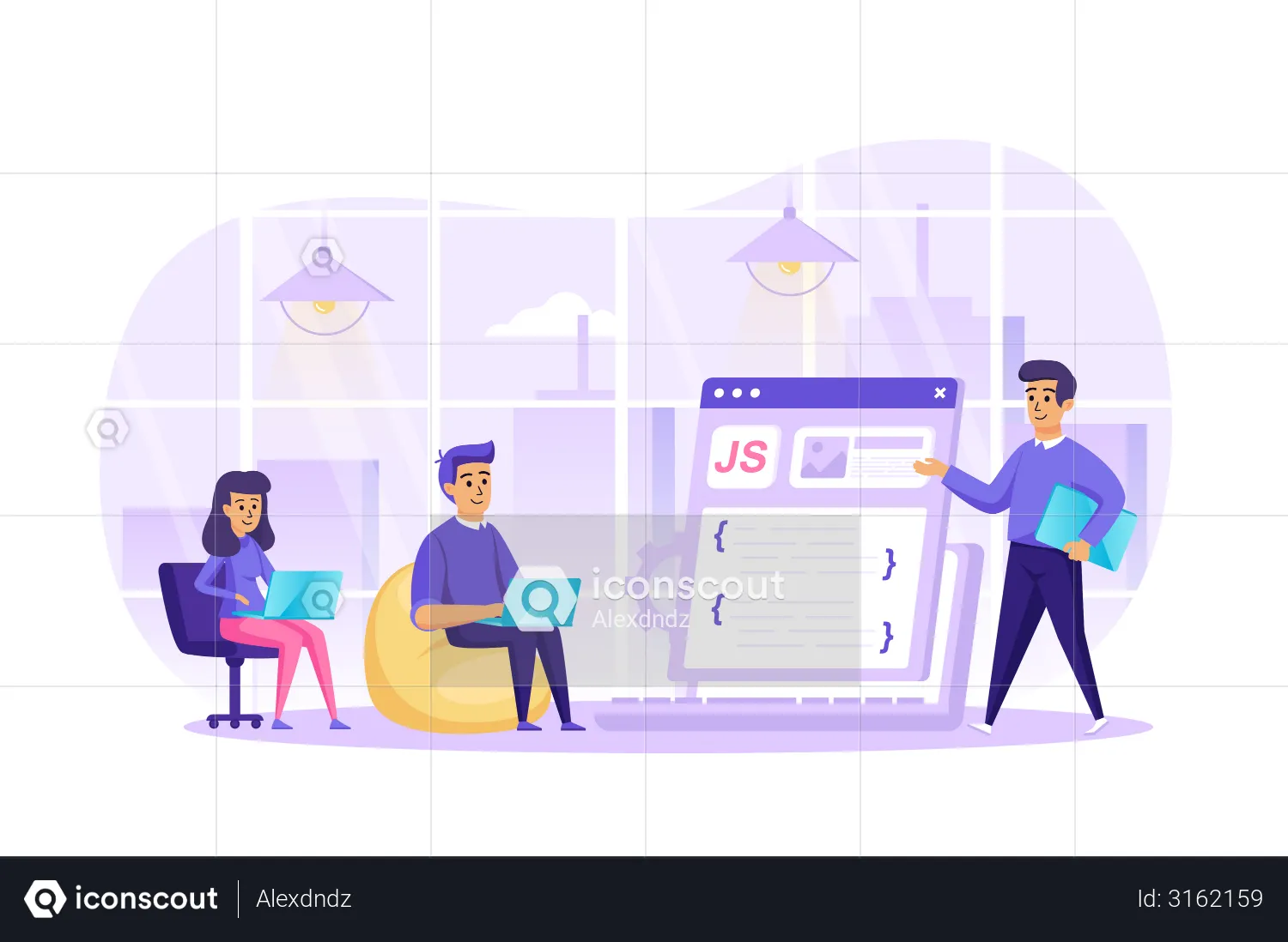 Best Premium Website development Illustration download in PNG & Vector ...