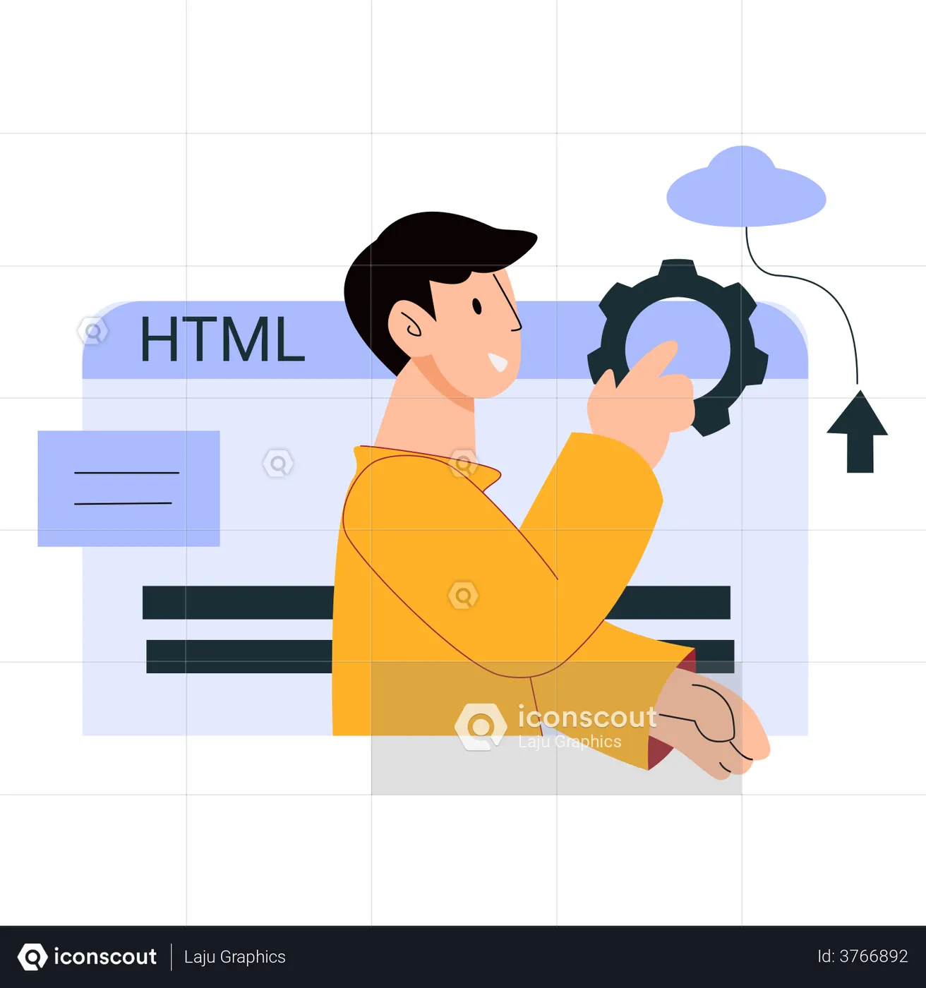 Best Premium Website development Illustration download in PNG & Vector ...