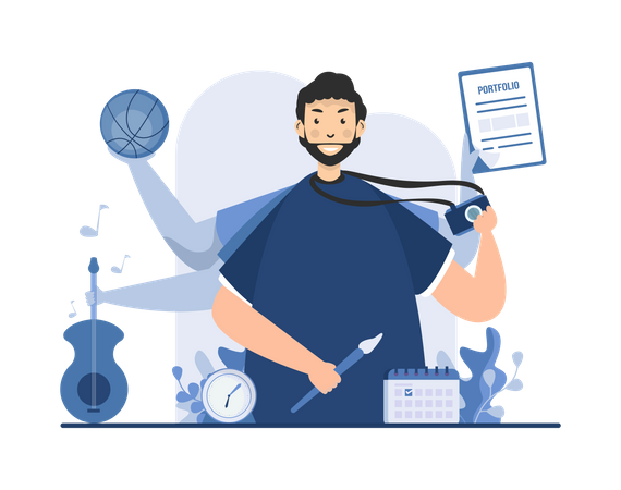 Multitasking Illustrations Images & Vectors - Royalty Free