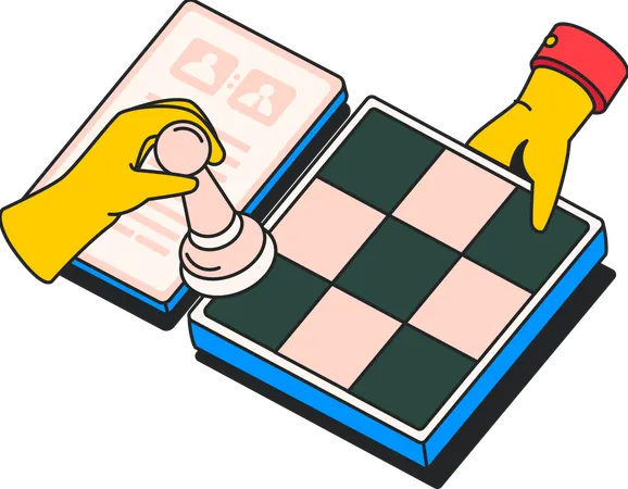 Chess Board Illustration Kit Design Assets Iconscout